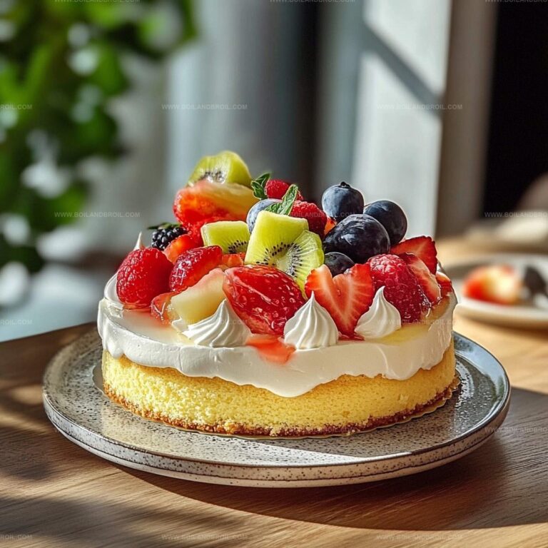 Whip Up a Light & Fluffy Sponge Cake Recipe with Fresh Fruits - Boil ...