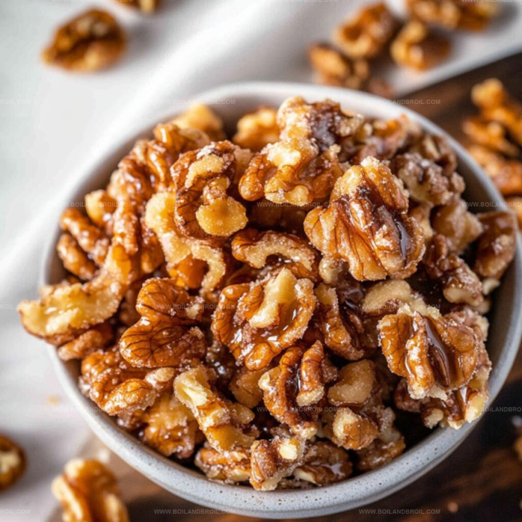 The Easiest Candied Walnuts Recipe: Sweet Crunchy Goodness - Boil And Broil