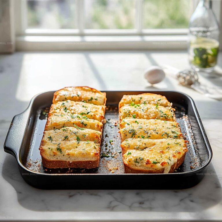 Homemade Cheesy Garlic Bread Recipe That Melts Hearts - Boil And Broil