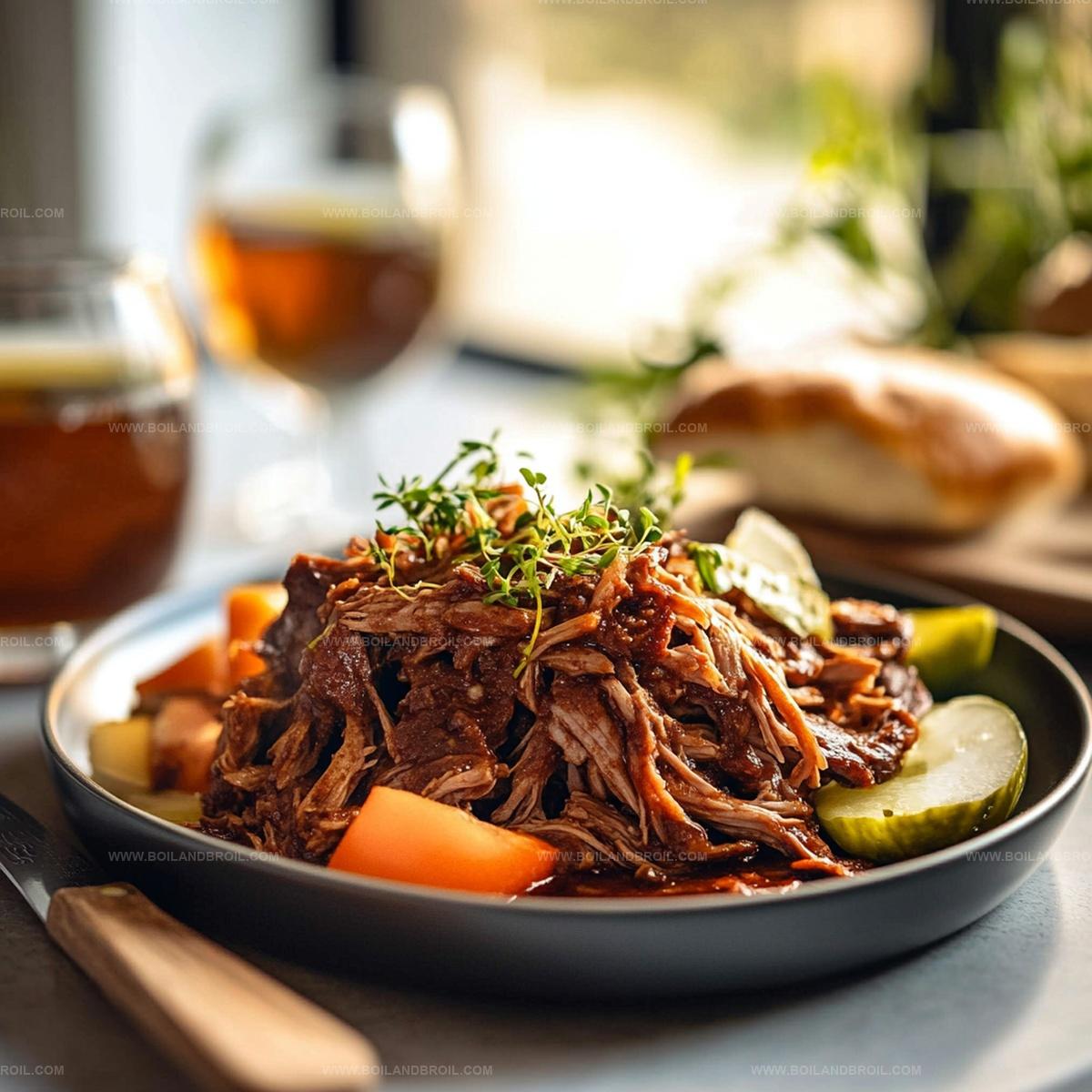 Juicy & Flavorful Ultimate BBQ Pulled Beef Recipe - Boil And Broil