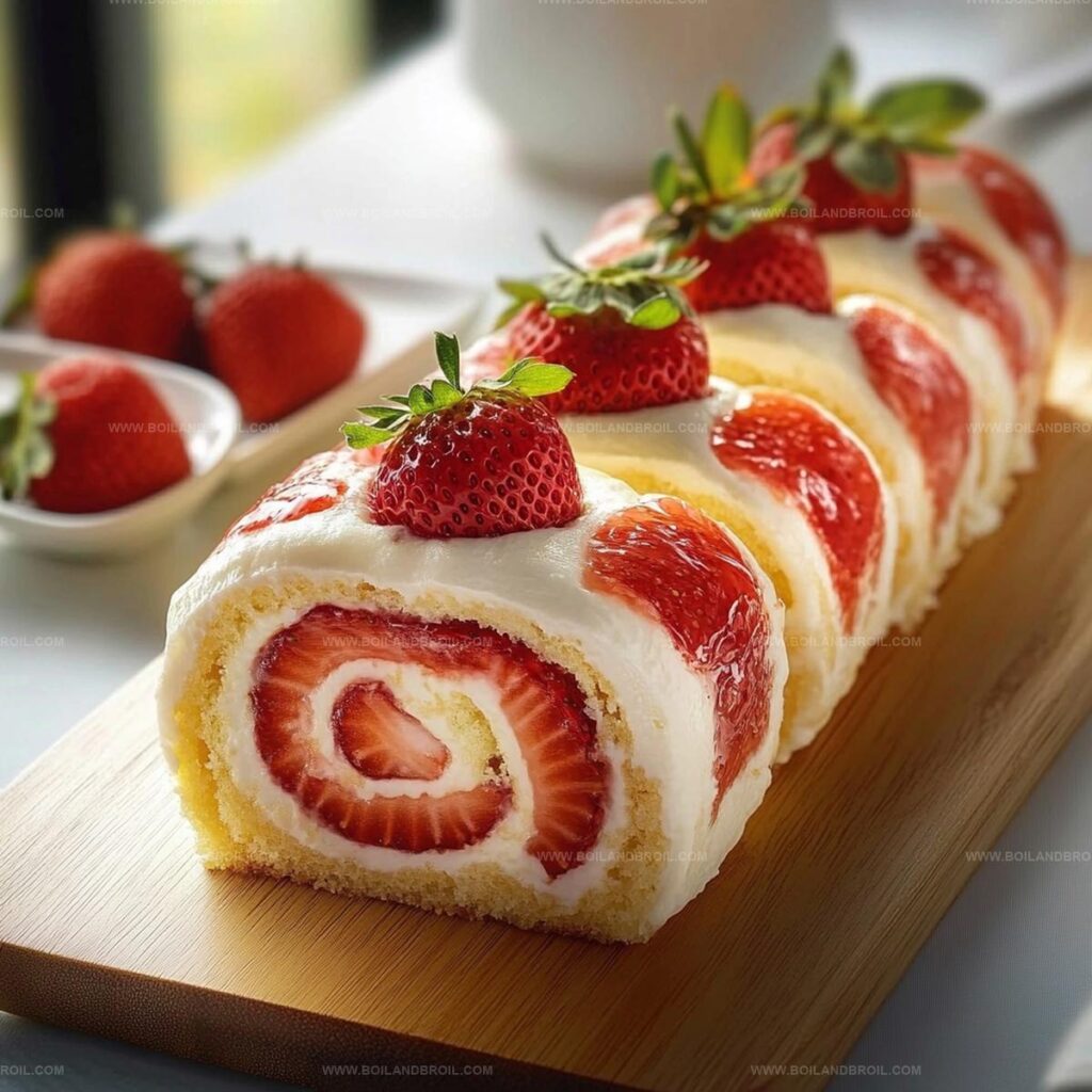 Heavenly Strawberry Cheesecake Rolls Recipe for Sweet Lovers - Boil And ...