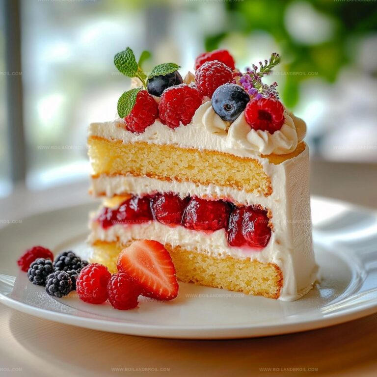 Whip Up a Light & Fluffy Sponge Cake Recipe with Fresh Fruits - Boil ...