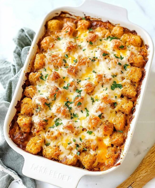 Hearty Morning Tater Tot Sausage Breakfast Casserole Recipe - Boil And ...