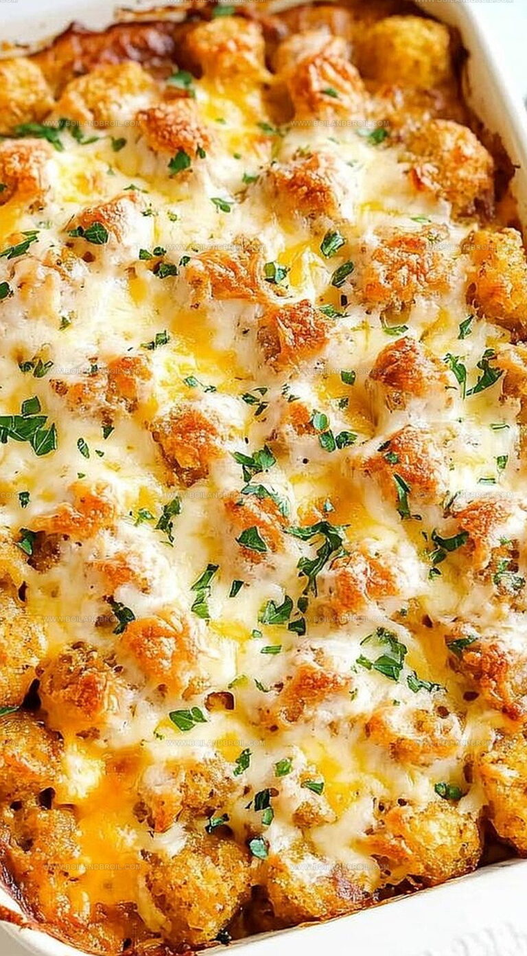 Hearty Morning Tater Tot Sausage Breakfast Casserole Recipe - Boil And ...