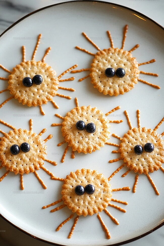 Easy Ritz Cracker Spiders: A Spooky Halloween Treat Recipe - Boil And Broil