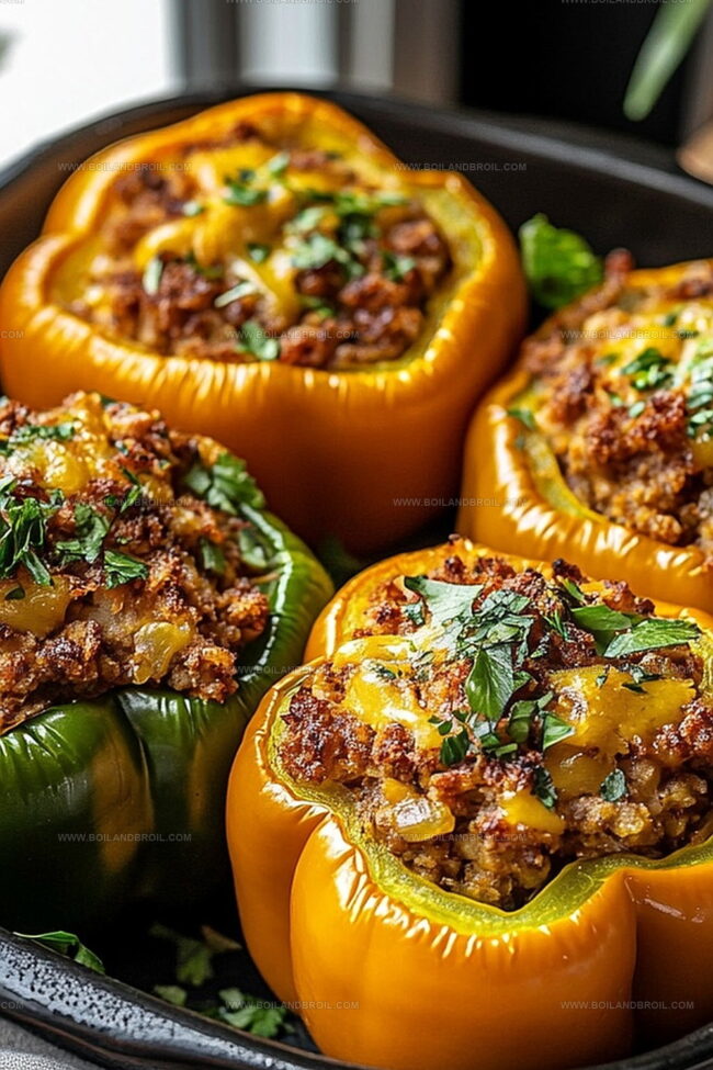 Colorful Stuffed Bell Peppers Recipe That Wow Every Time - Boil And Broil