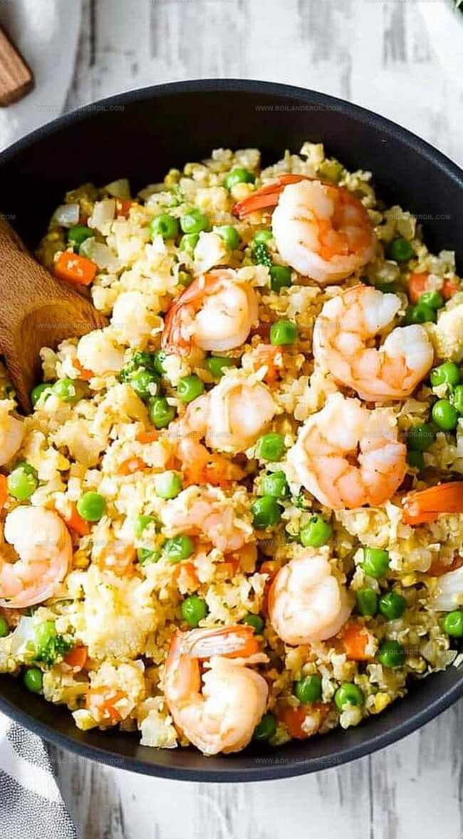 Crispy Cauliflower Fried Rice With Shrimp Recipe for Dinner - Boil And ...