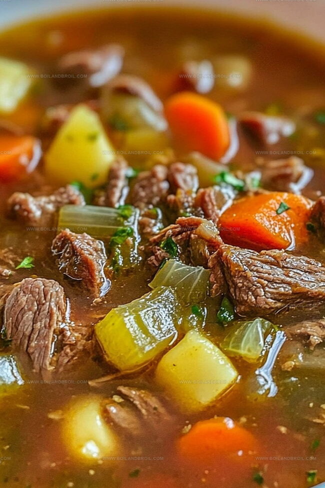 The Heartwarming Easy Vegetable Beef Soup Recipe for Cozy Nights - Boil ...
