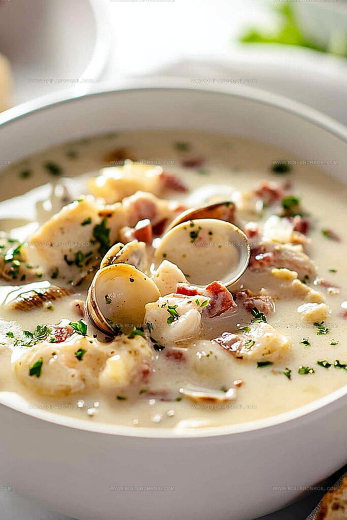 Creamy Classic Clam Chowder Recipe: A Cozy Comfort Bowl - Boil And Broil